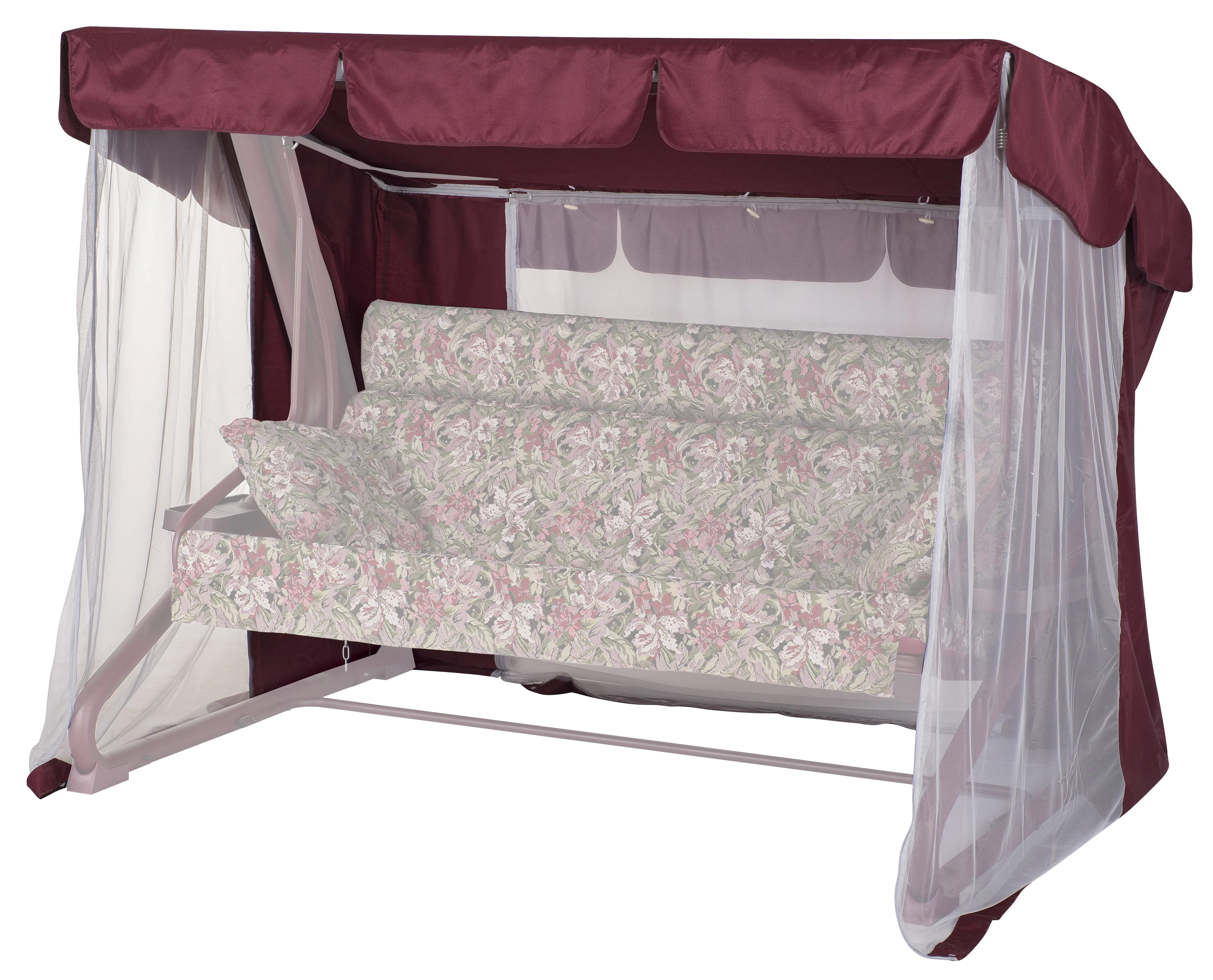 Тент на садовые качели A44 АМС 221*140 см бордовый Удачная мебель - Дачная мебель | купить с ...